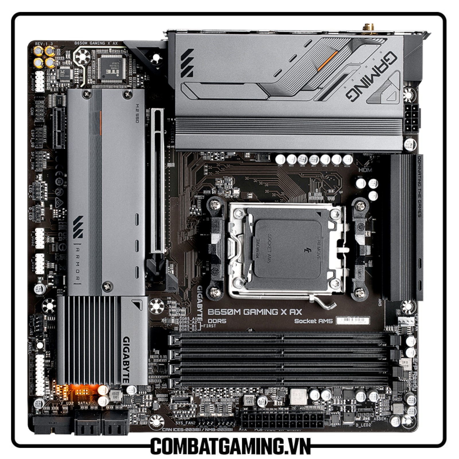 Mainboard GIGABYTE B650M Gaming X AX - Combat PC Gaming Gear