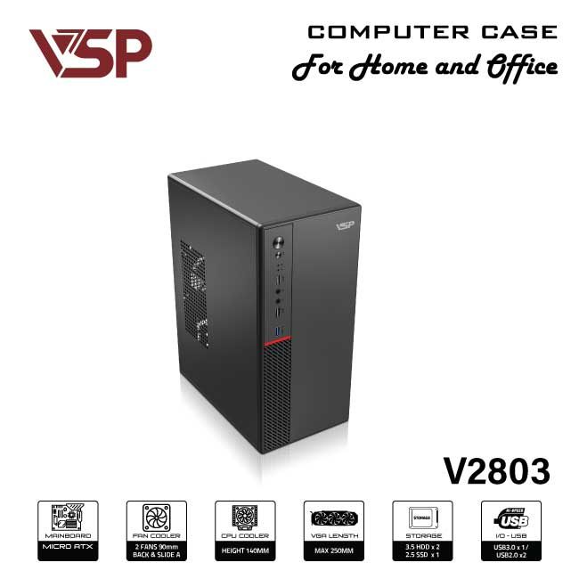 Case văn phòng VSP 2803 - Combat PC Gaming Gear