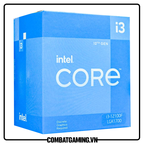CPU Intel Core I3 12100F Box Chính Hãng