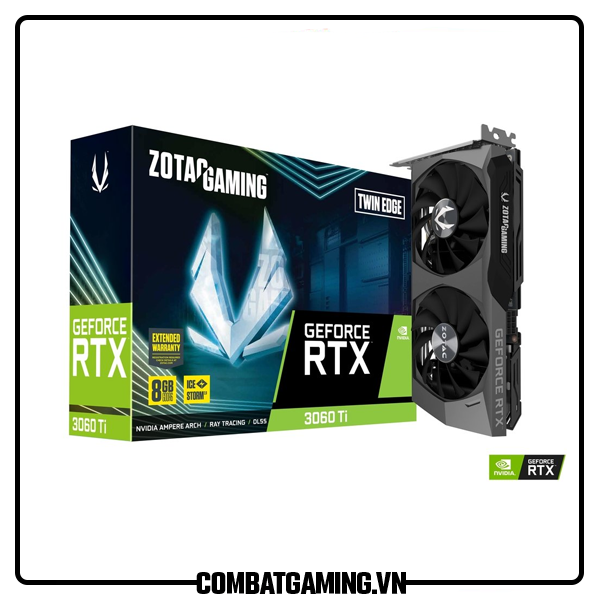 VGA ZOTAC RTX 3060Ti Gaming TWIN EDGE 8GB GDDR6 LHR