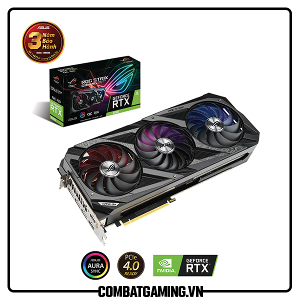 VGA Asus Rog Strix RTX 3090 OC 24GB GDDR6X (ROG-STRIX-RTX3090-O24G-GAMING)