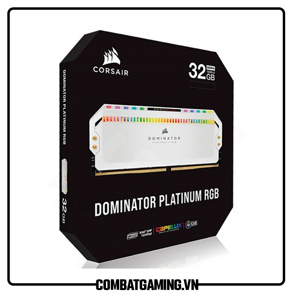 Ram Corsair Dominator Platinum RGB DDR4 32GB 3200MHz (2x16GB) - White