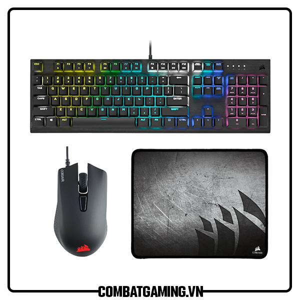 Combo Corsair 3in1 Gaming Bundle (K60 RGB Pro/Harpoon RGB Pro/MM300 ...