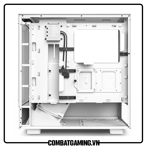 Case NZXT H5 Elite All White (Sẵn 2 Fan F140 RGB + 1 Fan F120Q)