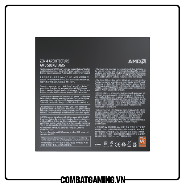 CPU AMD RYZEN 7 7700 Box Chính Hãng