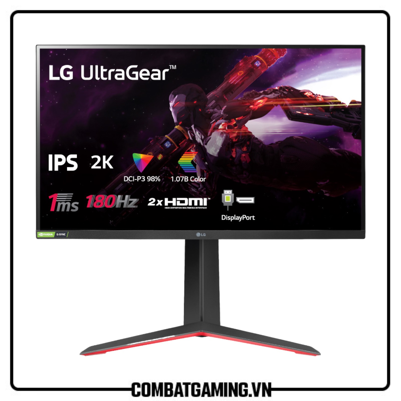 Màn Hình LG UltraGear 27GP850-B NanoIPS/2K/180Hz/1ms/HDR/G-Sync