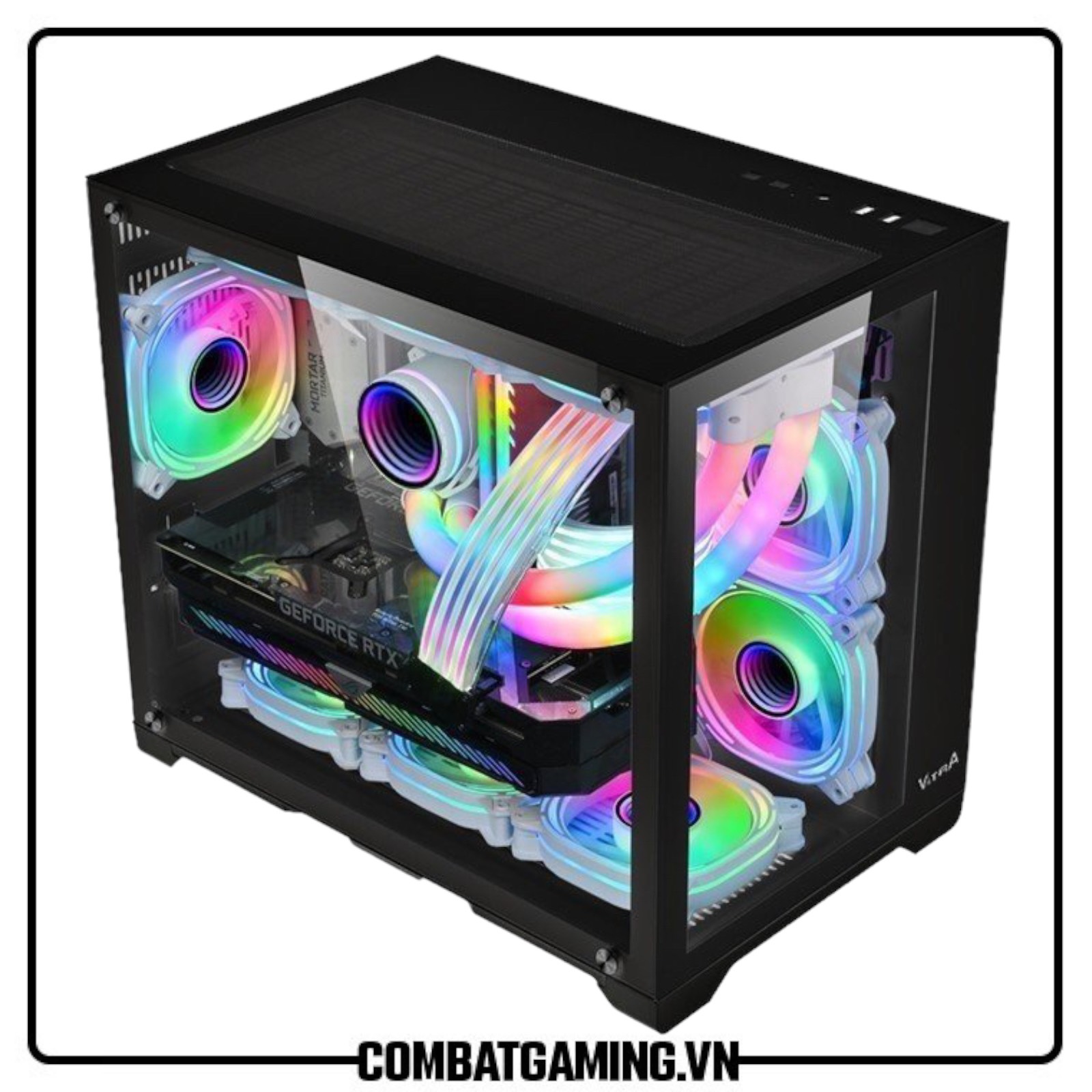 Case Vitra Crystal S1 Pro Black - Ver.2023 Rad 360