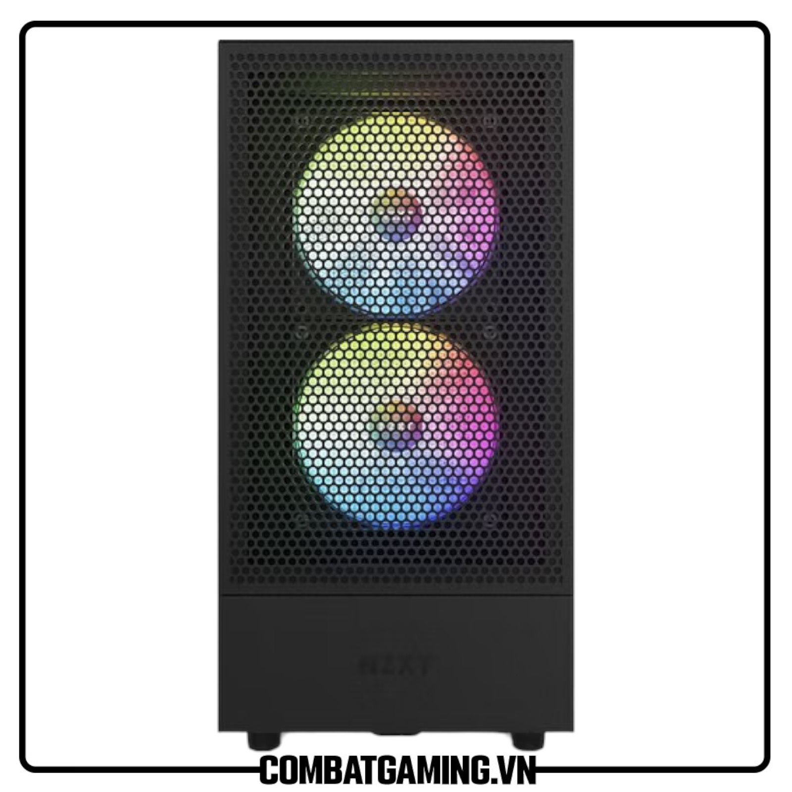 Case NZXT H5 FLOW RGB Black/White (2 Fan F140 RGB Core + 2 Fan F120Q)