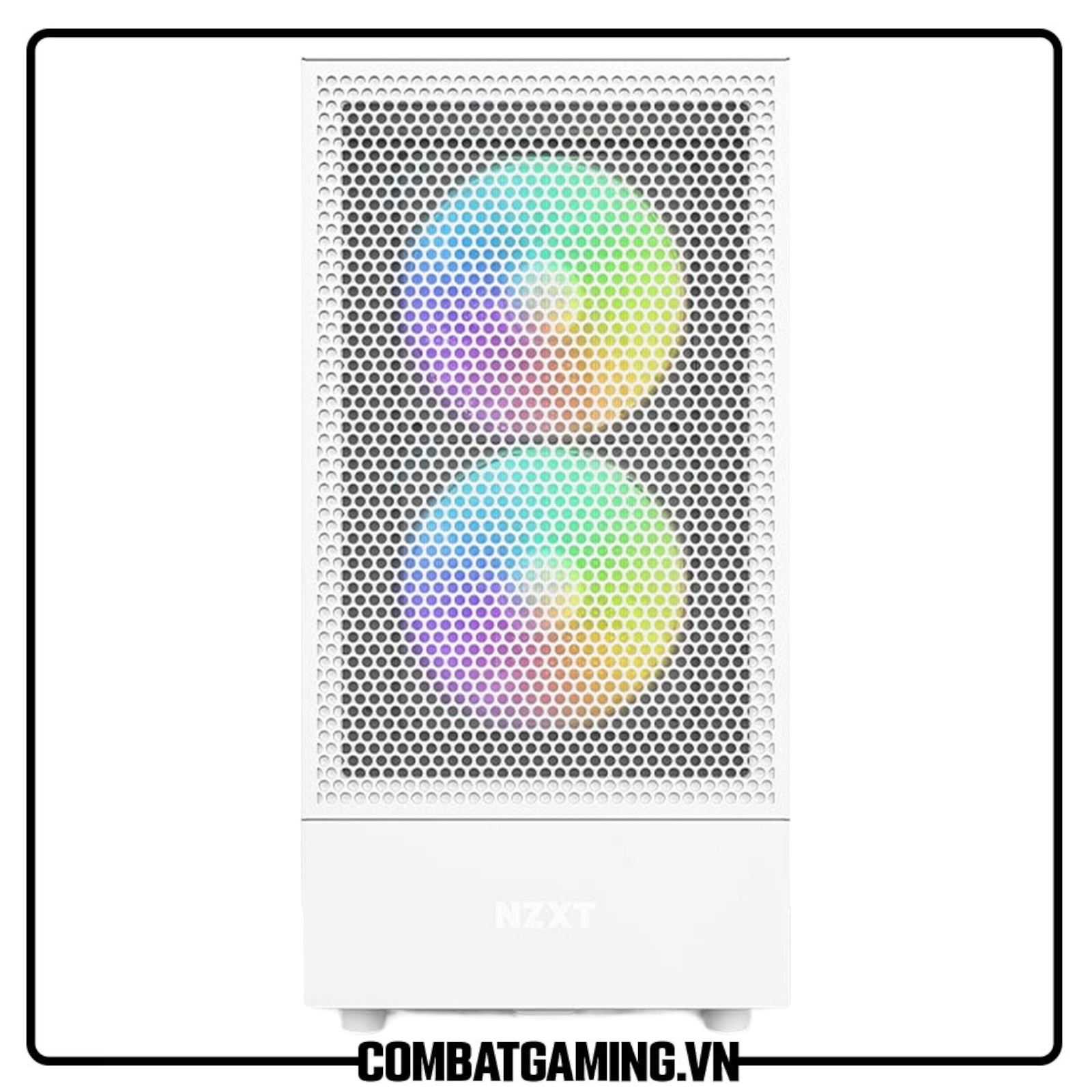 Case NZXT H5 FLOW RGB Black/White (2 Fan F140 RGB Core + 2 Fan F120Q)