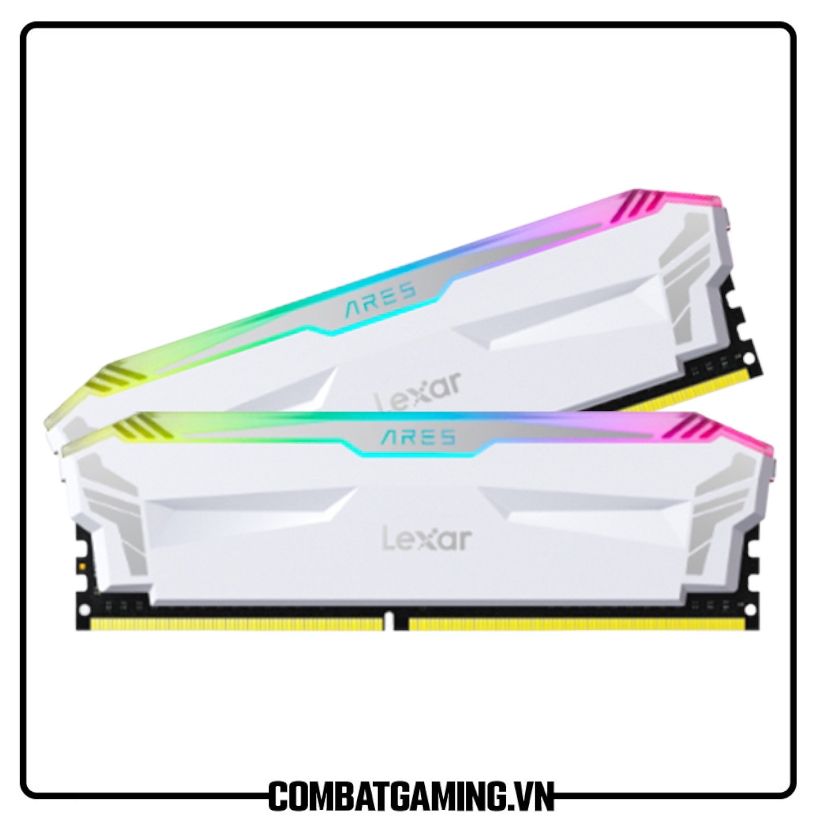 Kit Ram Lexar Ares RGB DDR4 16GB 3600Mhz (8GBx2) White