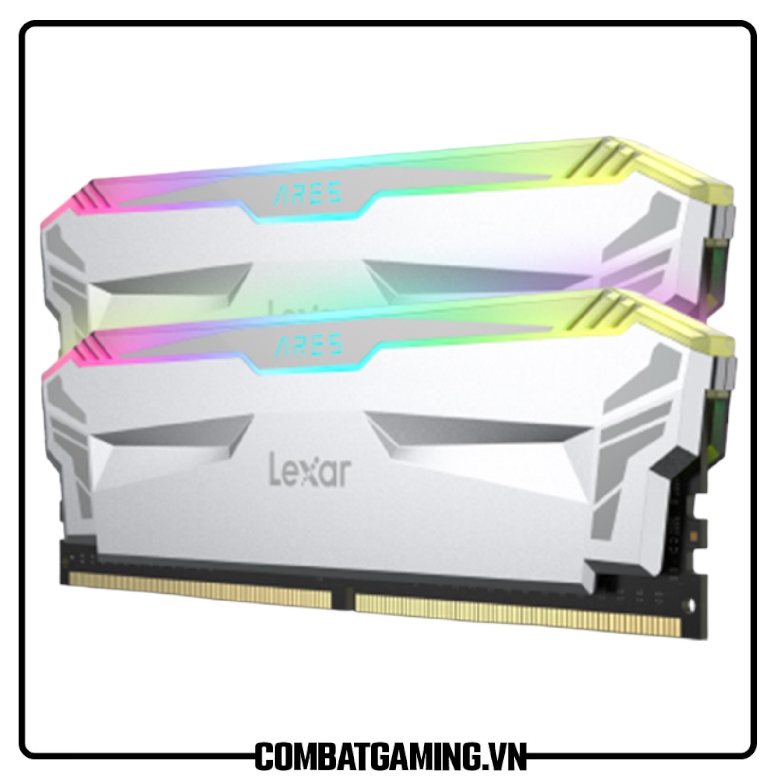 Kit Ram Lexar Ares RGB DDR4 16GB 3600Mhz (8GBx2) White