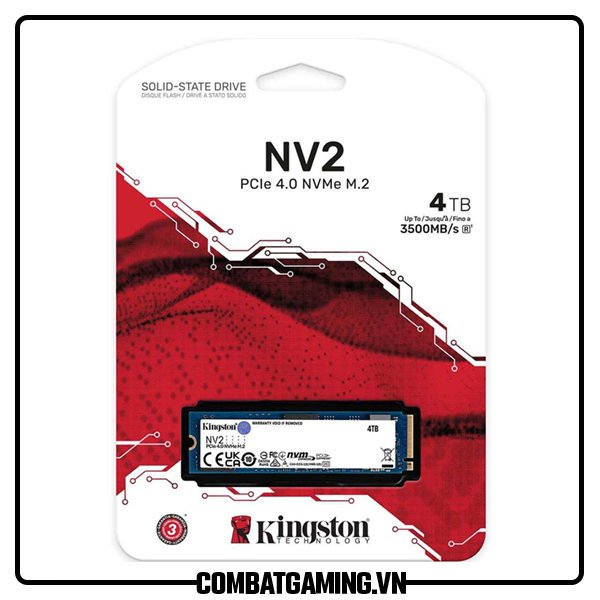 SSD Kingston NV2 PCIe 4.0 NVMe 4TB (3500 / 2800 MB/s)