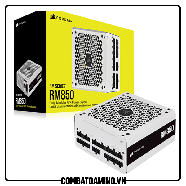 Nguồn Corsair RM850 850W 80 Plus Gold - Full Modular - White
