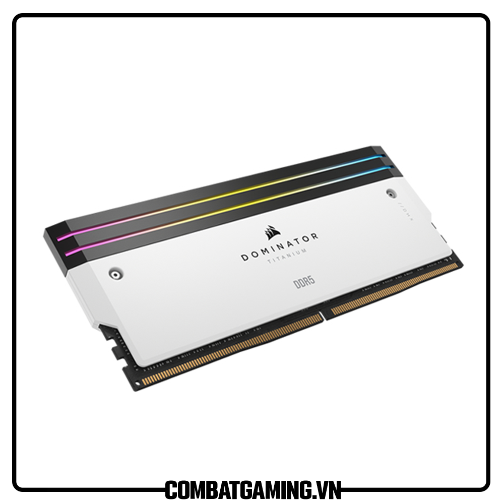 Ram Corsair Dominator Titanium RGB White 32GB (2x16GB) DDR5 6000MHz