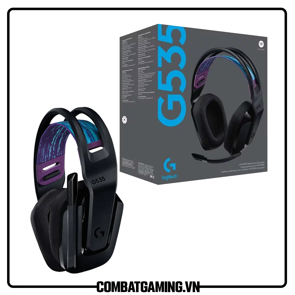 [Hàng Media] Tai Nghe Không Dây Logitech G535 Lightspeed Wireless Gaming
