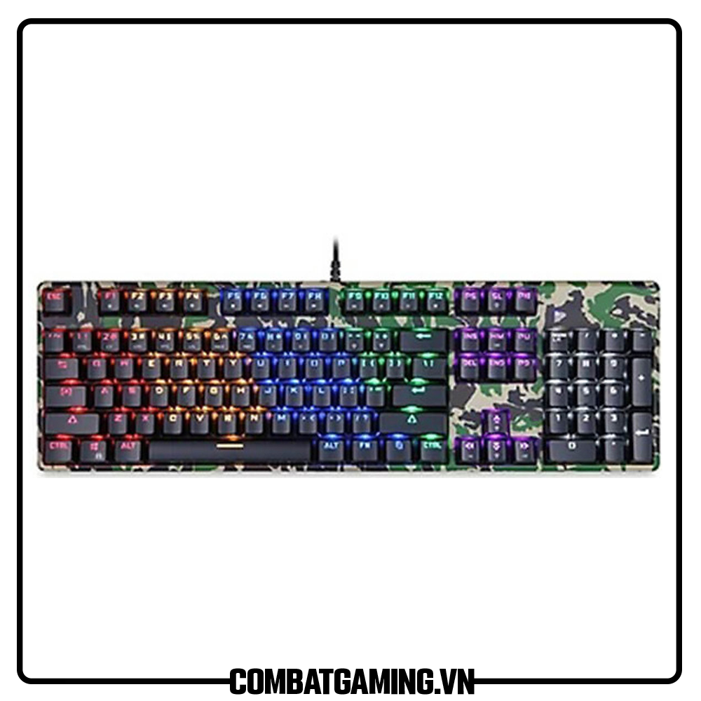 [Thanh Lý] Combo Phím Chuột Motospeed GS700 Rainbow (Camo Green)