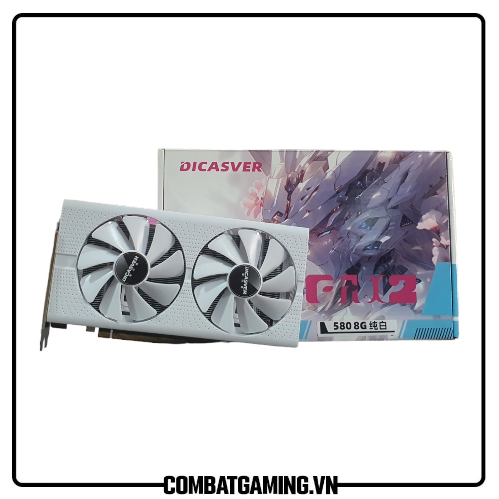 VGA DICASVER RX 580 8GB WHITE