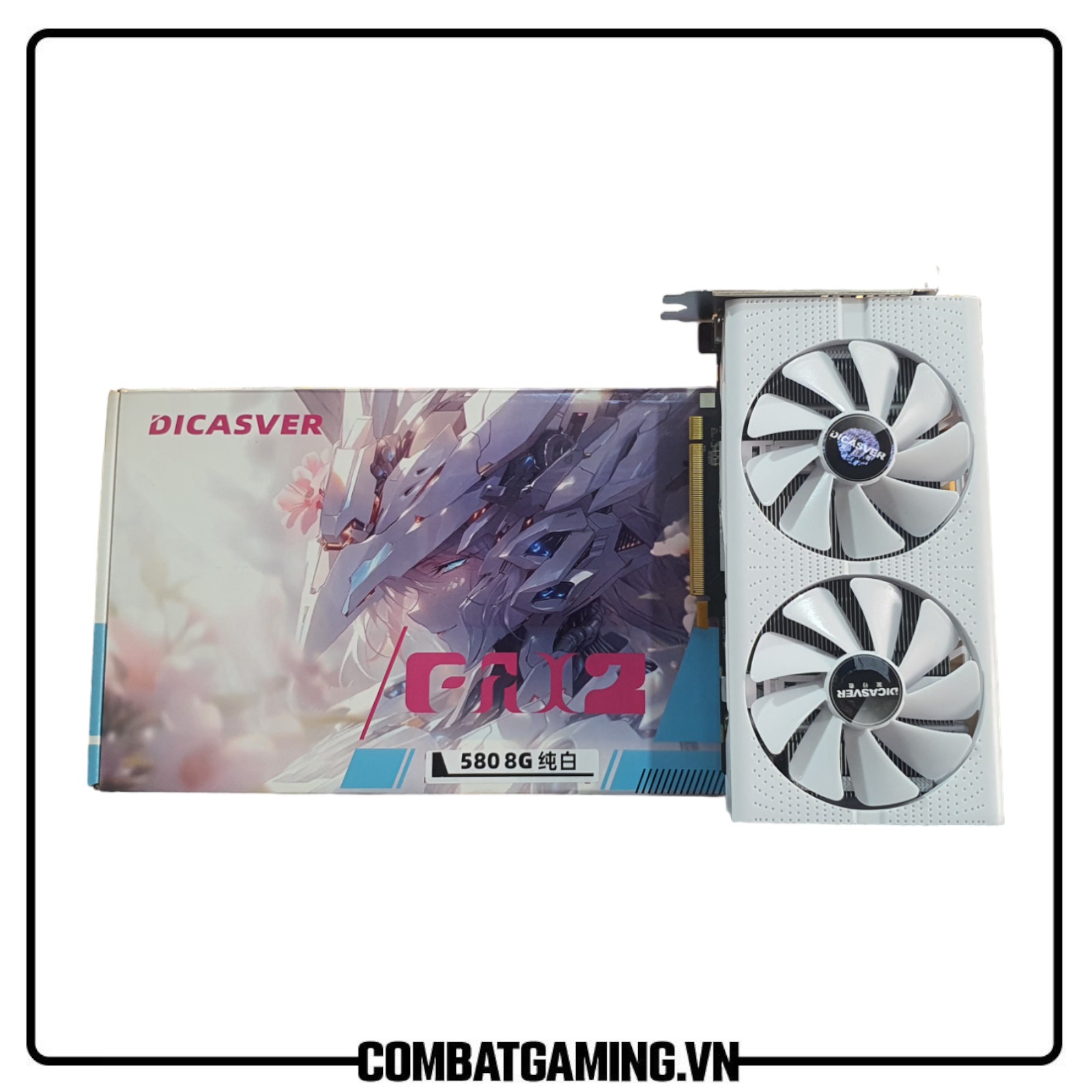 VGA DICASVER RX 580 8GB WHITE
