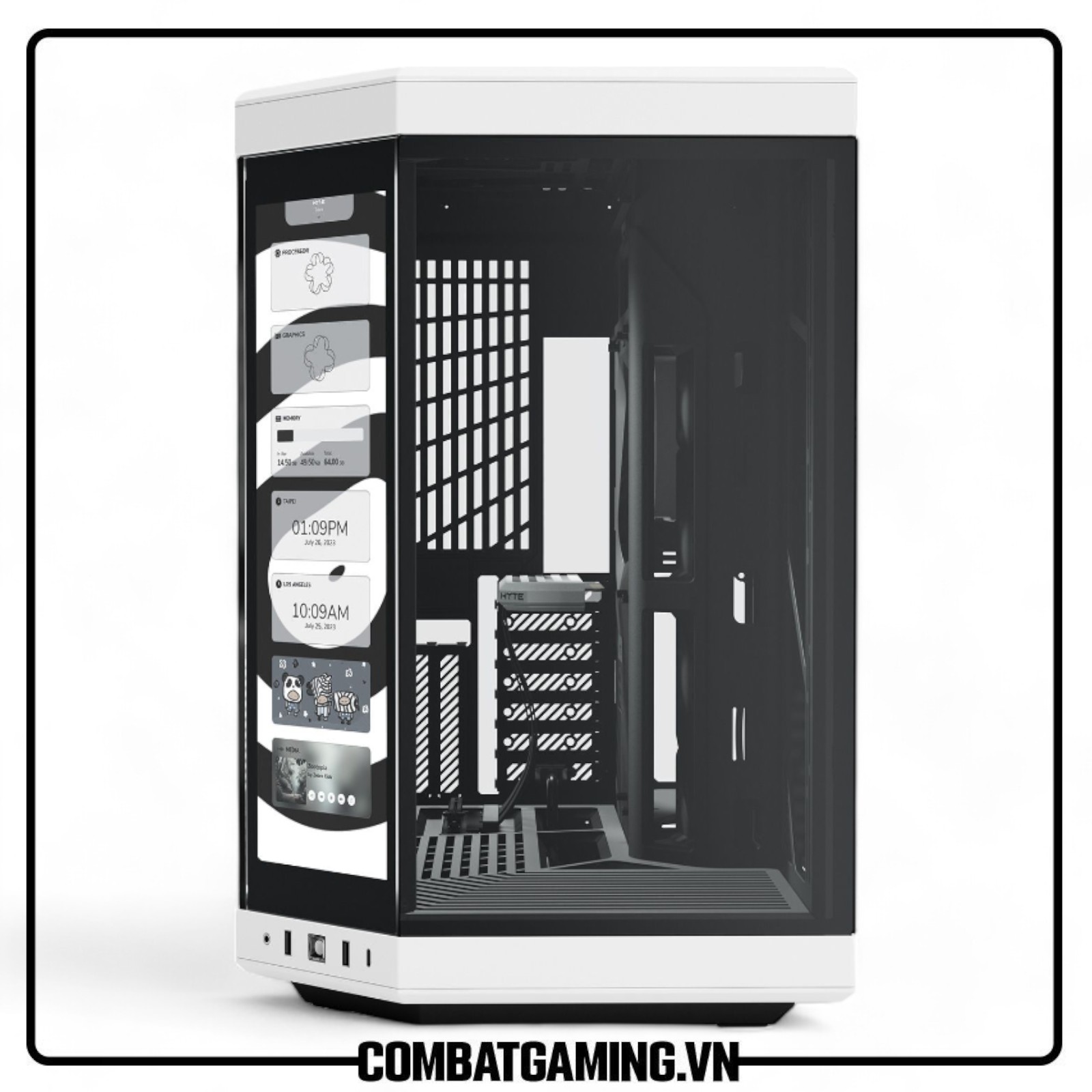 Case HYTE Y70 Touch Infinite Display 2K White CS-HYTE-Y70TI-WB