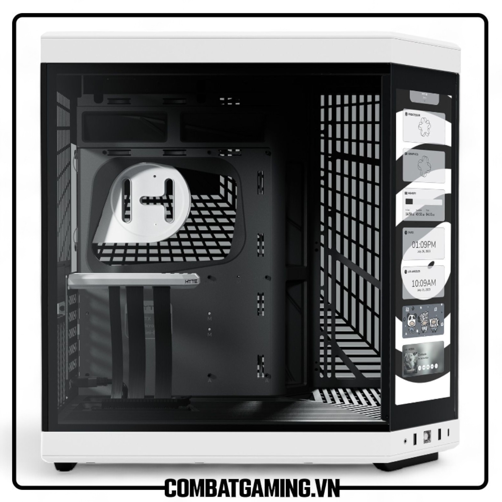 Case HYTE Y70 Touch Infinite Display 2K White CS-HYTE-Y70TI-WB