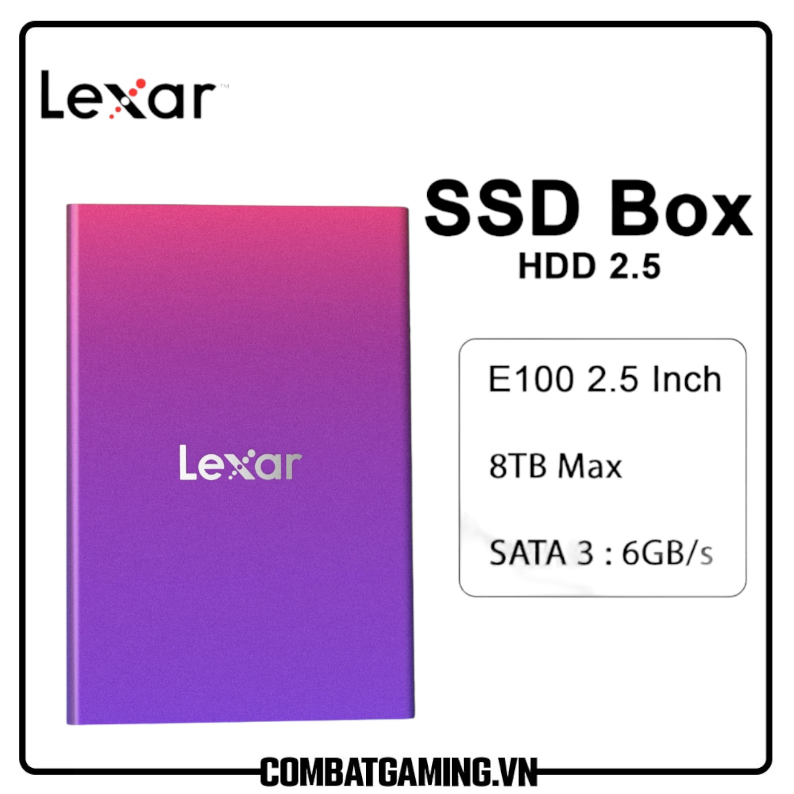 Box ssd Lexar E100 LPAE100-RNBNG 2.5" USB 3.2
